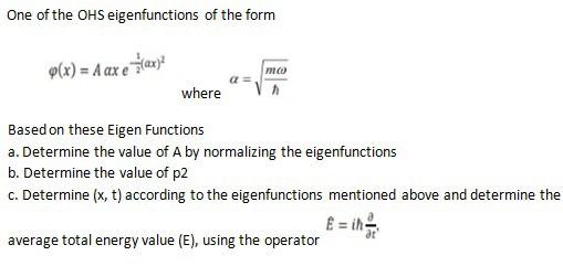 Solved One of the OHS eigenfunctions of the form °(x) = A | Chegg.com