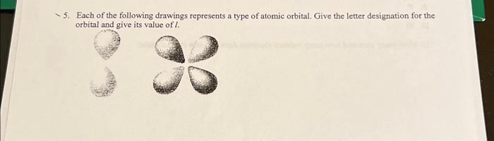 Solved 5. Each of the following drawings represents a type | Chegg.com