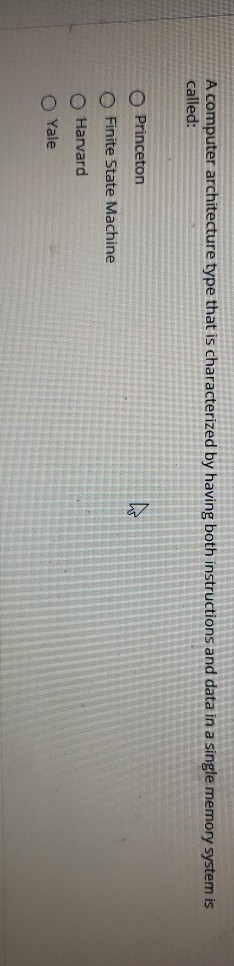 Solved A computer architecture type that is characterized by | Chegg.com