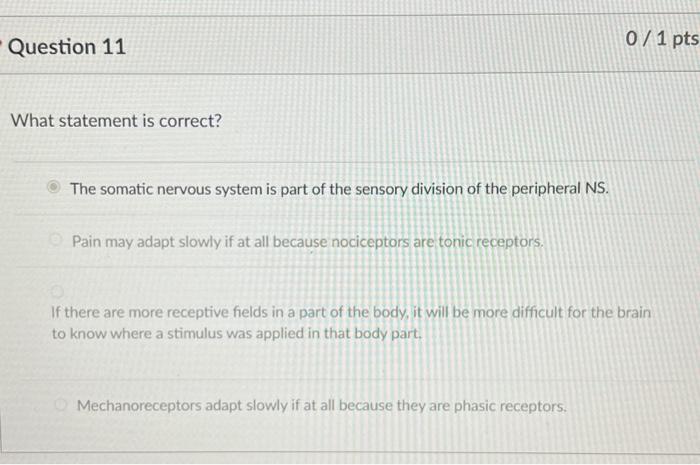 Solved What statement is correct? The somatic nervous system | Chegg.com
