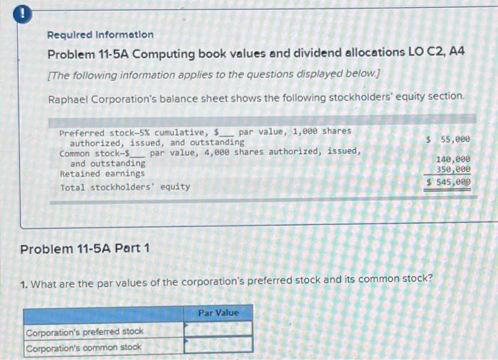 Solved Requlred Information Problem 11-5A Computing book | Chegg.com