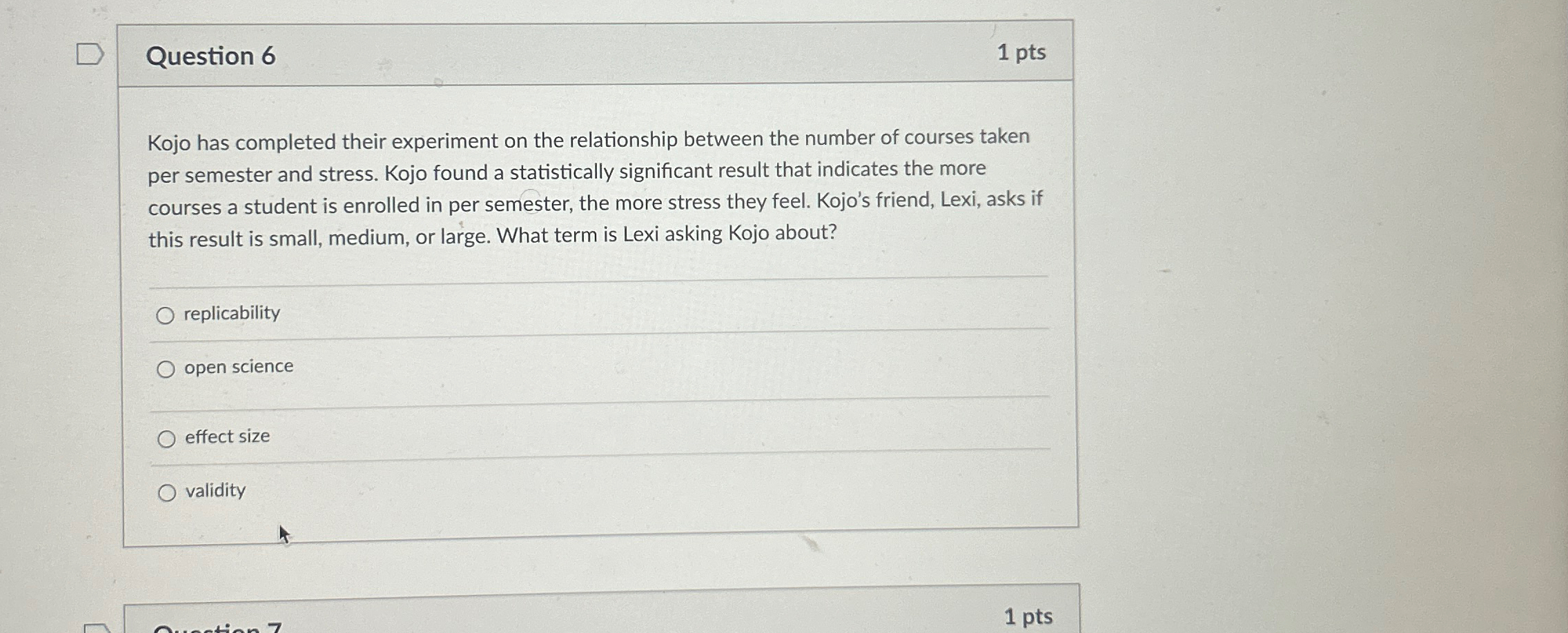 Solved Question 61 ﻿ptsKojo has completed their experiment | Chegg.com