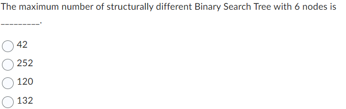Solved The maximum number of structurally different Binary | Chegg.com