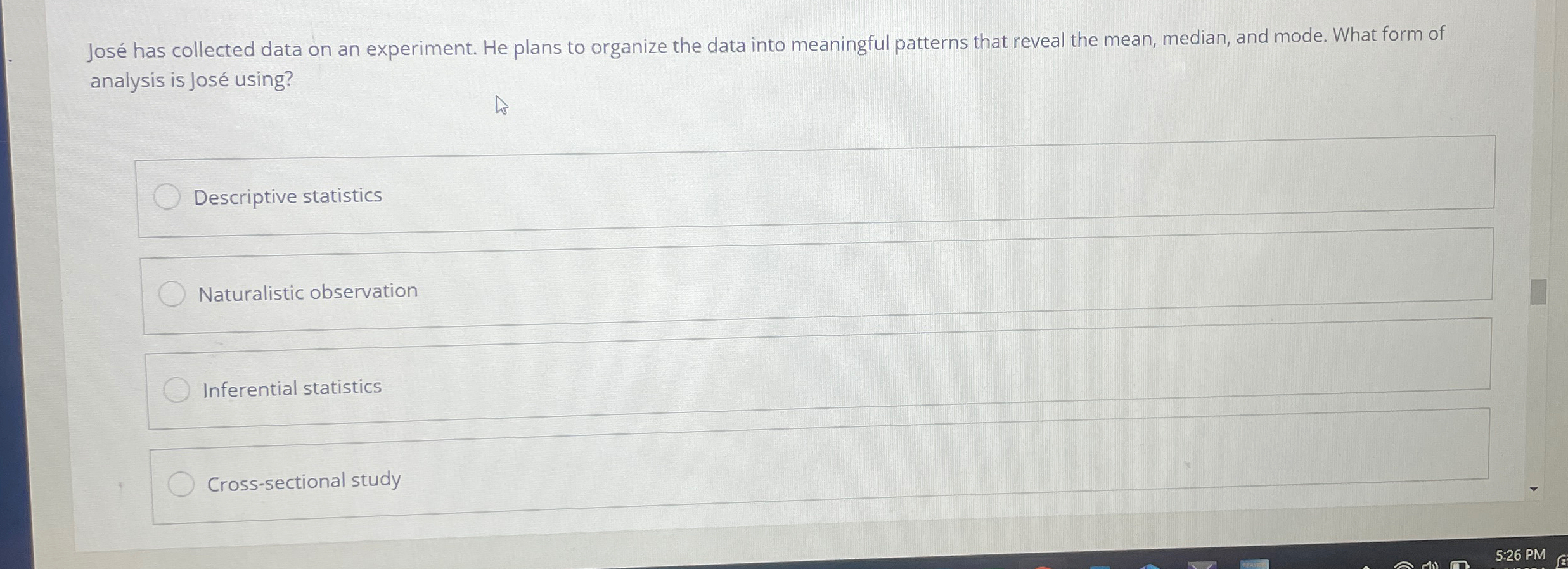 Solved José ﻿has collected data on an experiment. He plans | Chegg.com