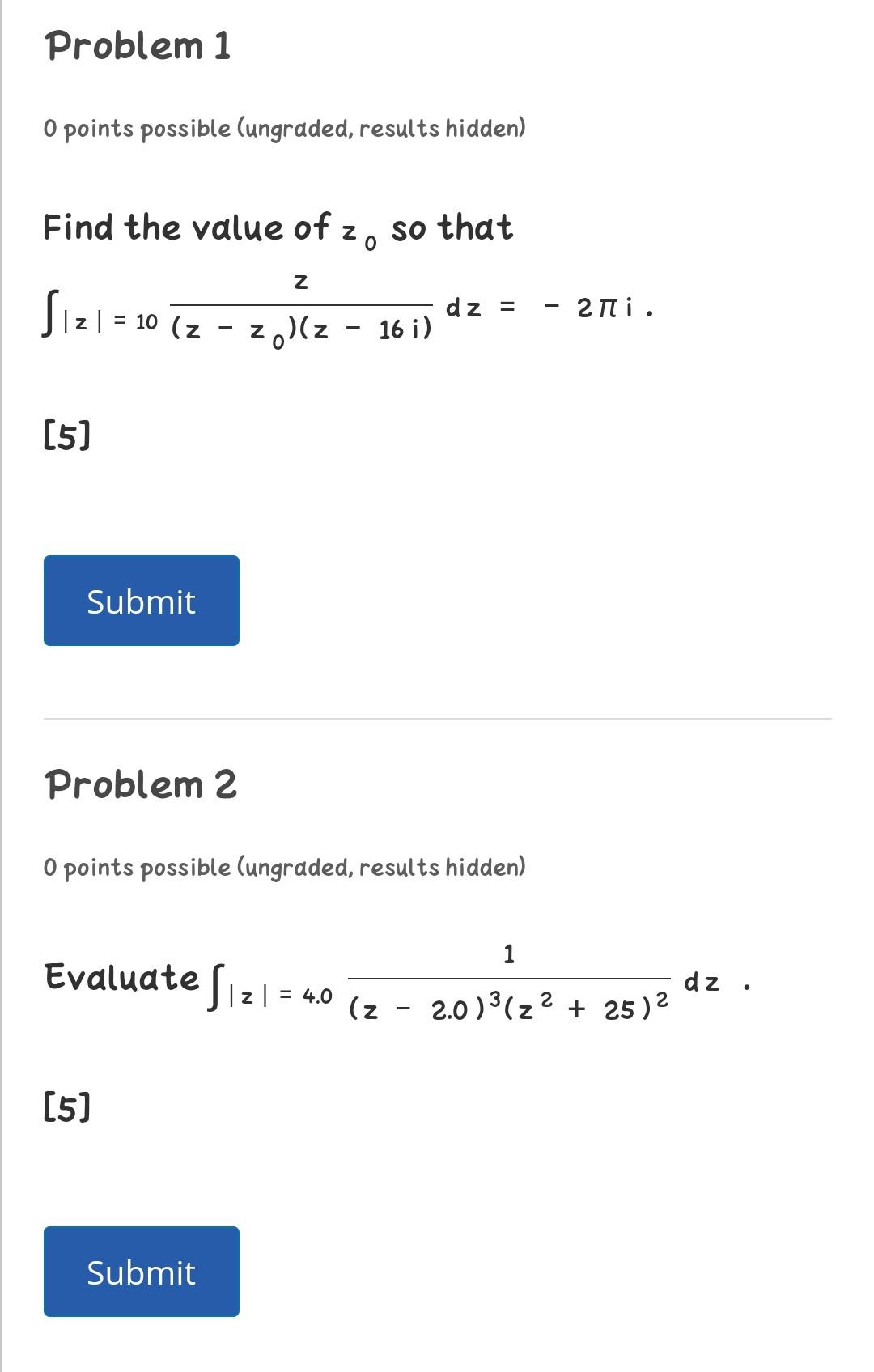Solved Problem 1 0 points possible (ungraded, results | Chegg.com