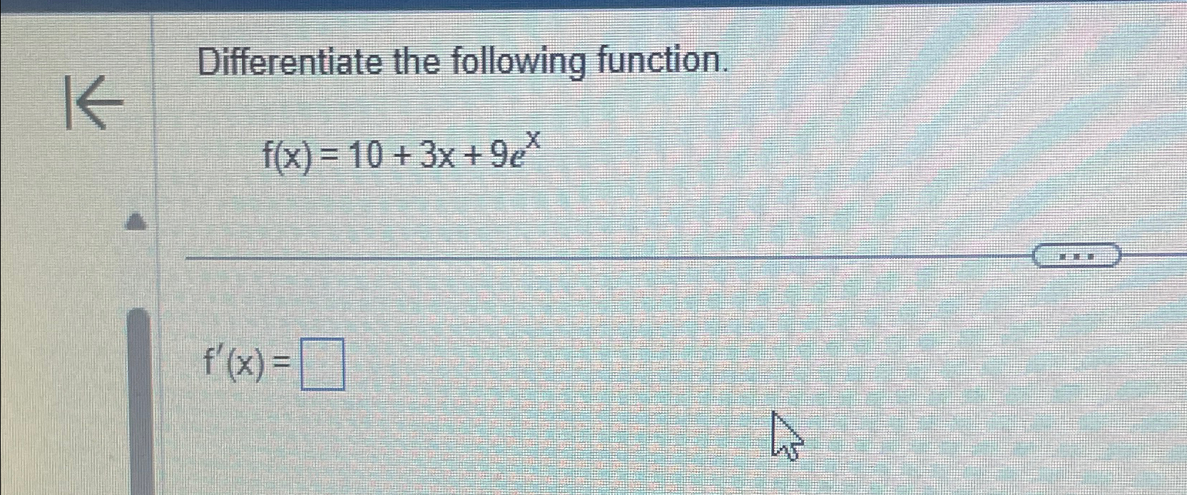 Solved Differentiate the following | Chegg.com