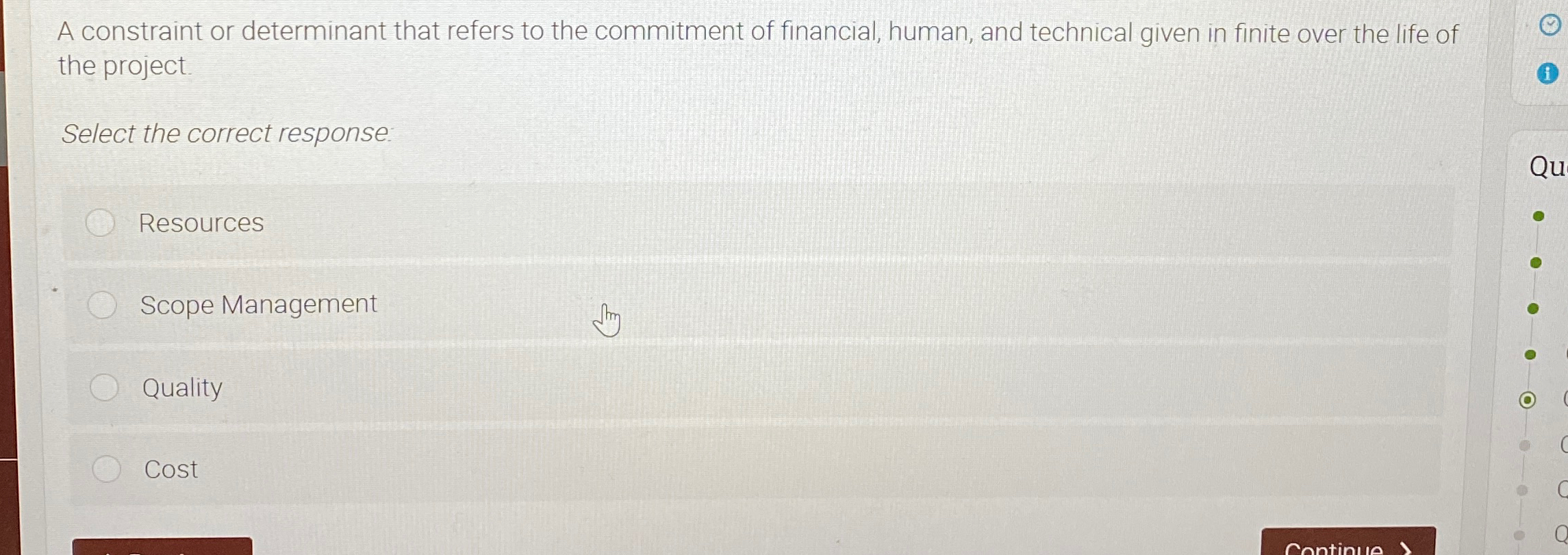Solved A constraint or determinant that refers to the | Chegg.com