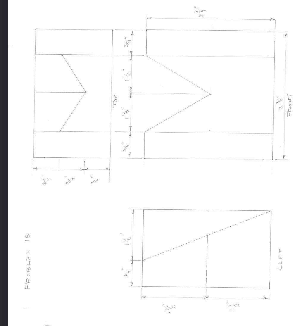 Solved Based on the following orthographic projection draw | Chegg.com