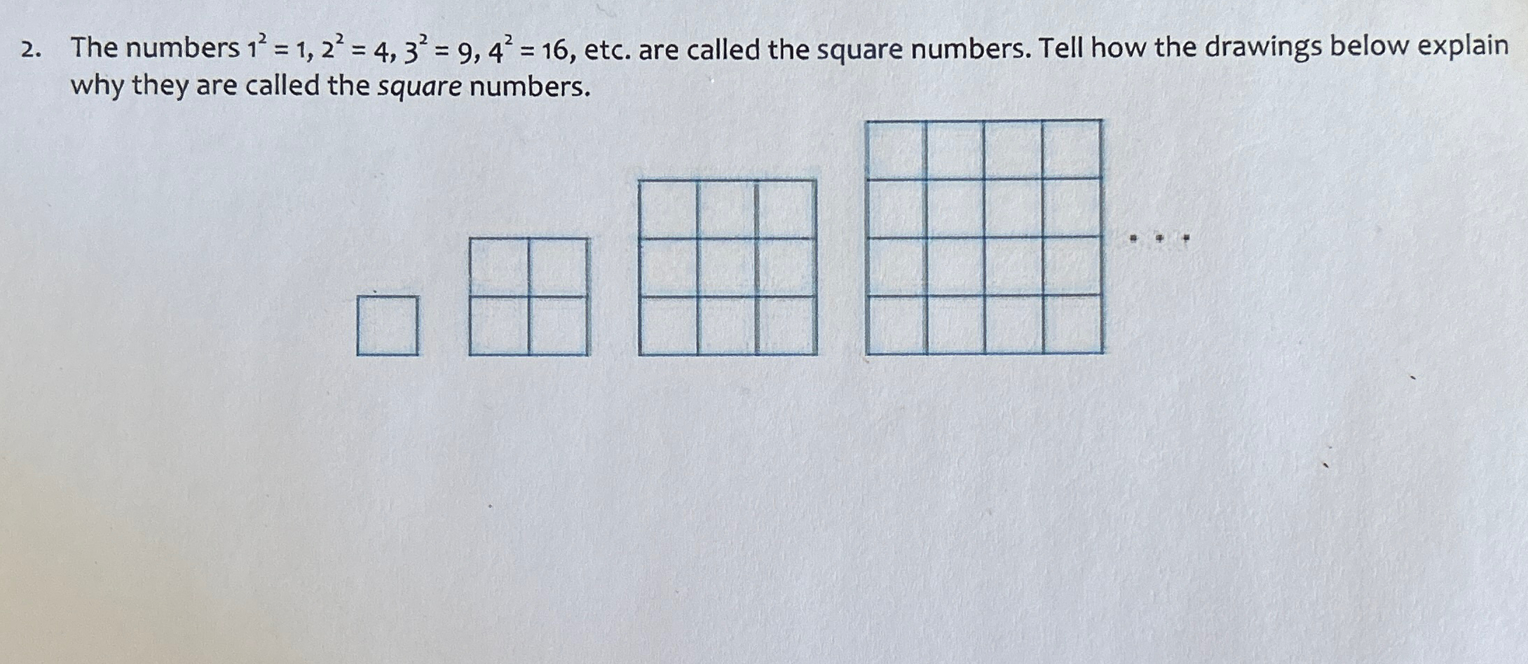 Solved The numbers 12=1,22=4,32=9,42=16, ﻿etc. are called | Chegg.com