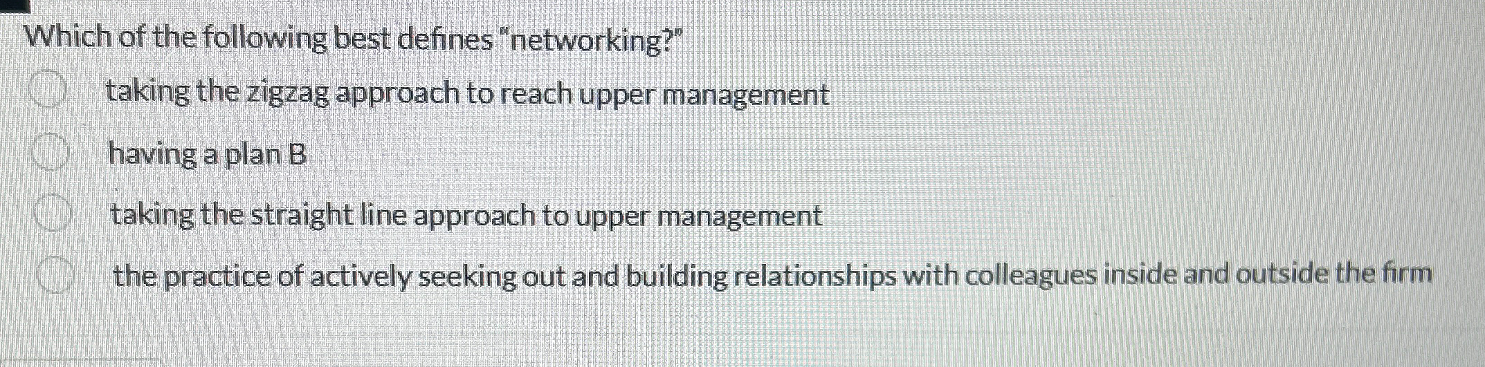 Solved Which of the following best defines | Chegg.com