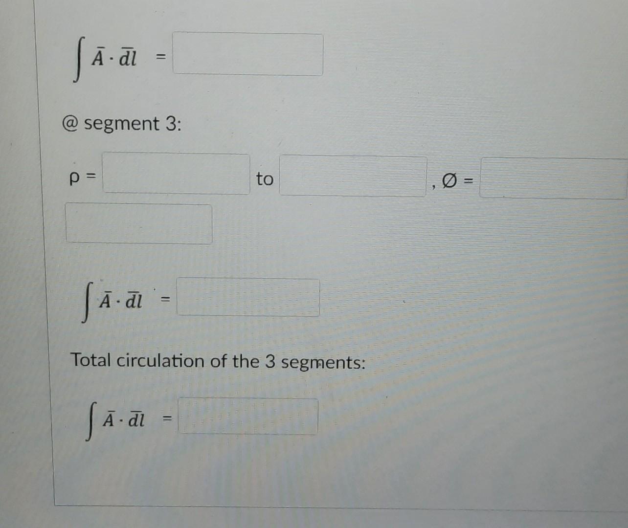 Solved Calculate the circulation of | Chegg.com