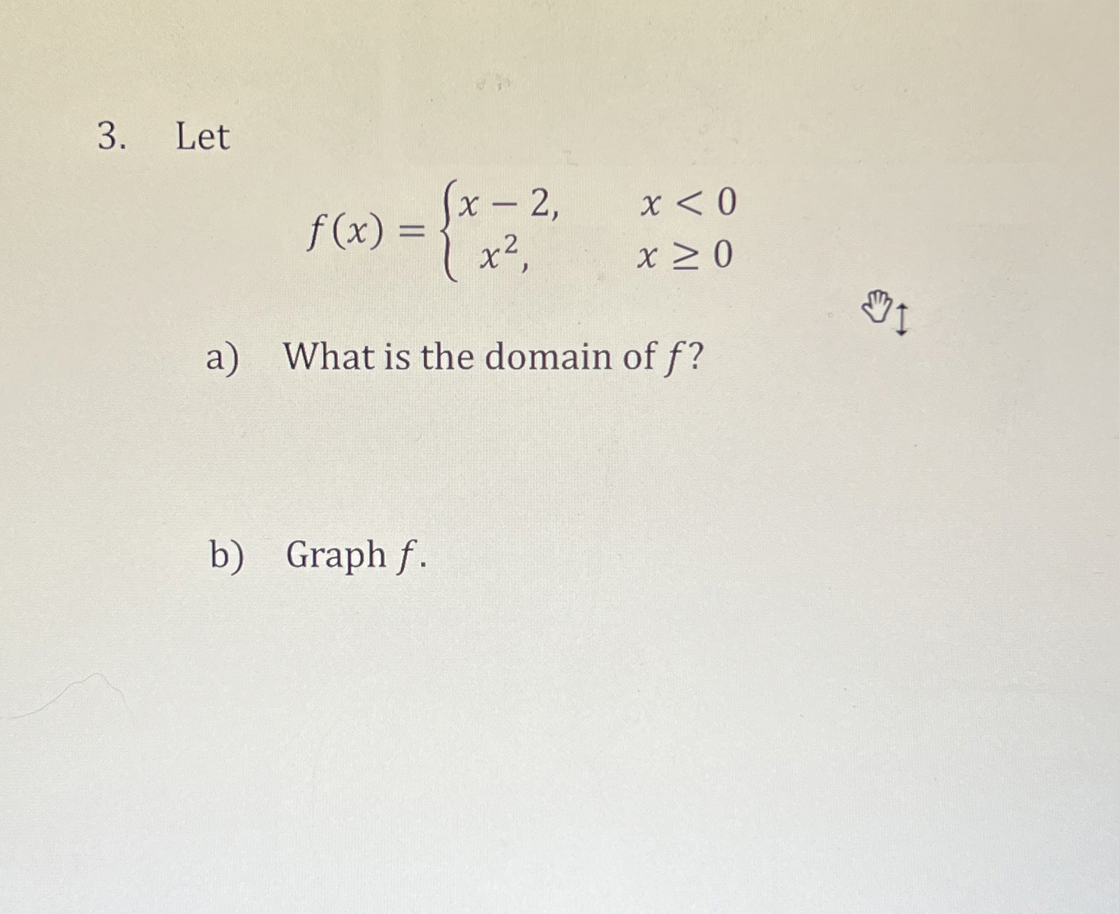 Solved Letf(x)={x-2,x