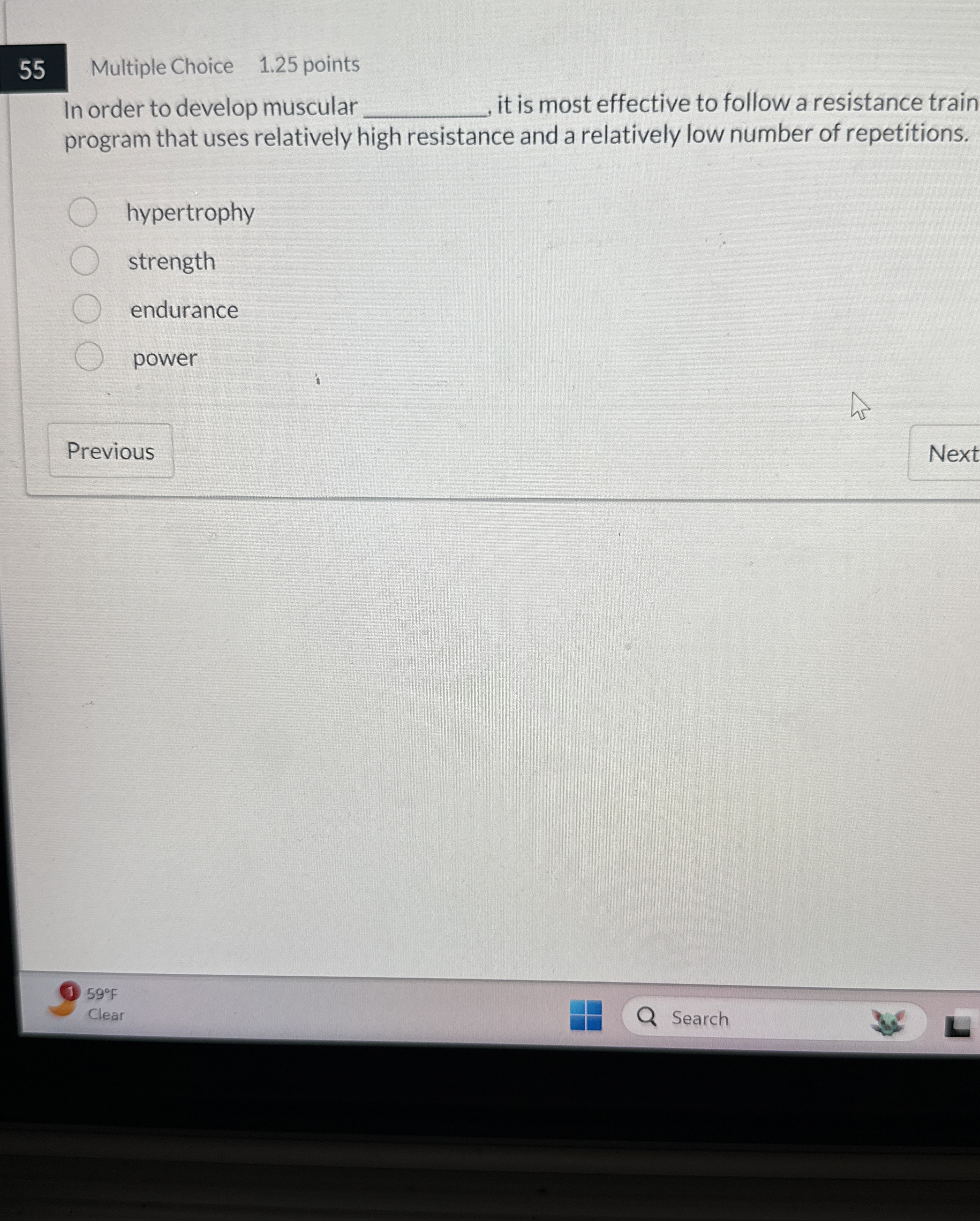 Solved 55Multiple Choice 1.25 ﻿pointsIn order to develop | Chegg.com