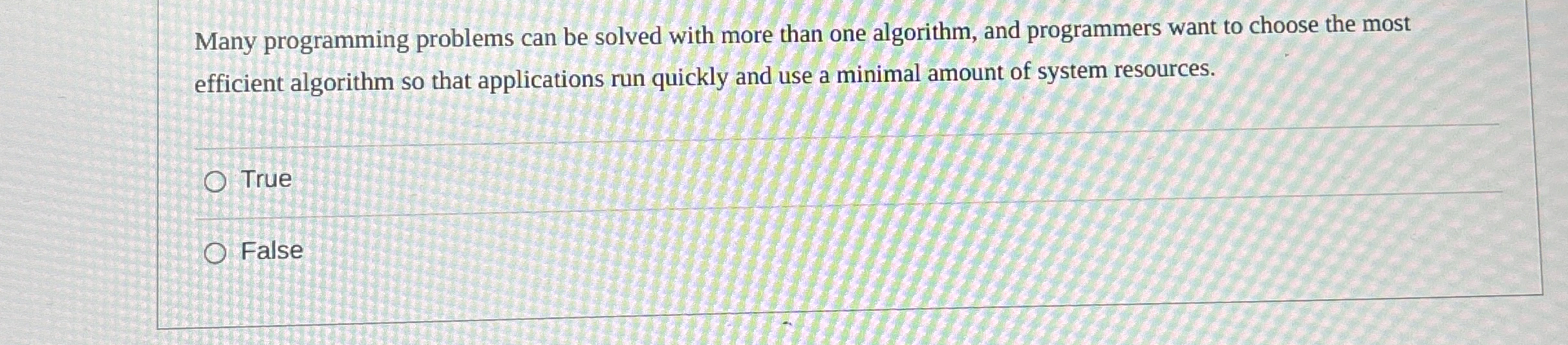 Solved Many programming problems can be solved with more | Chegg.com