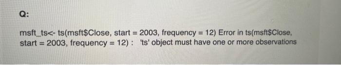 Solved this is my data this is the error message i get and | Chegg.com