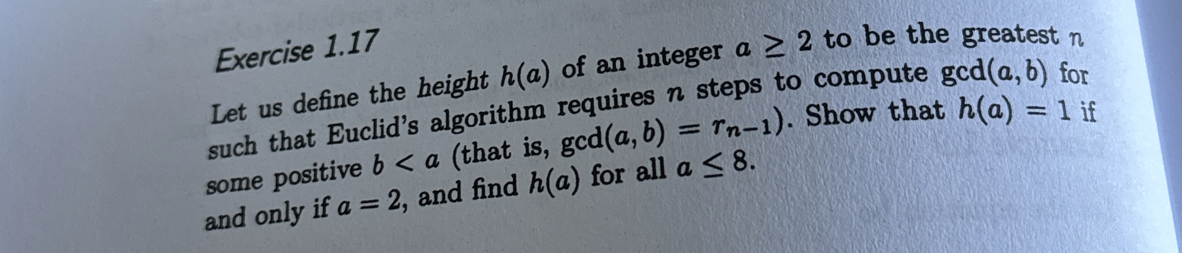Solved Exercise 1.17Let us define the height h(a) ﻿of an | Chegg.com