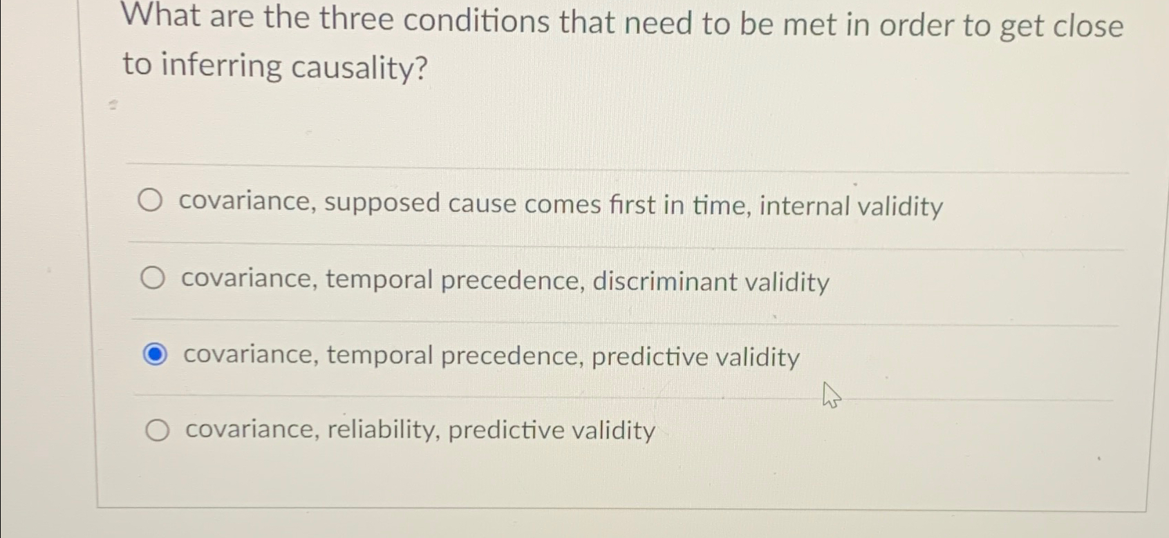 Solved What are the three conditions that need to be met in | Chegg.com