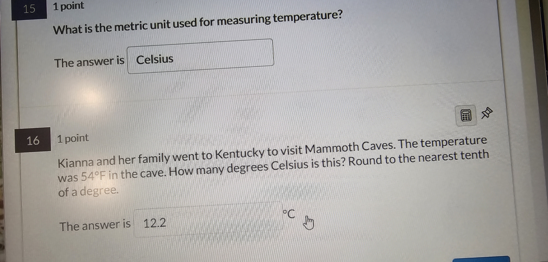 Solved 151 ﻿pointWhat is the metric unit used for measuring | Chegg.com