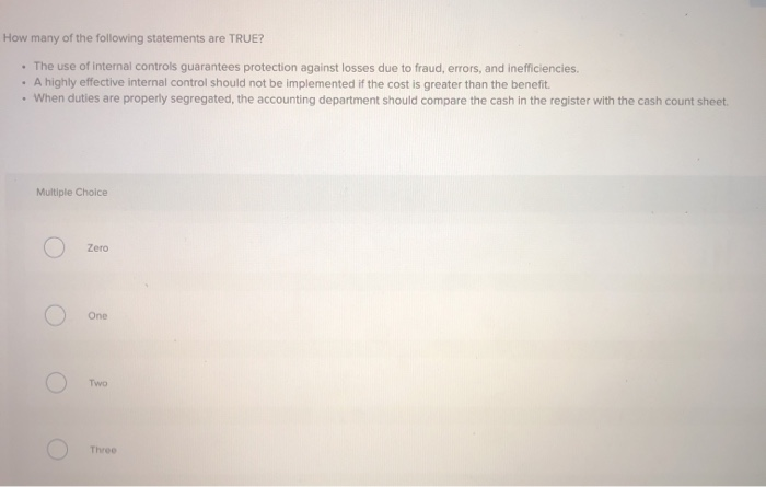 Solved How many of the following statements are TRUE? • The | Chegg.com