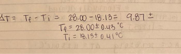 Solved how would i calculate the uncertainty of delta t | Chegg.com