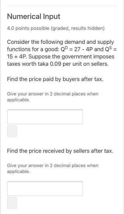 Solved Numerical Input 4.0 points possible (graded, results | Chegg.com