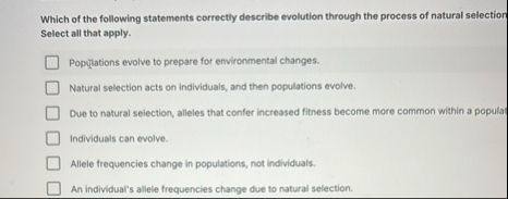 Solved Which of the following statements correctly describe | Chegg.com