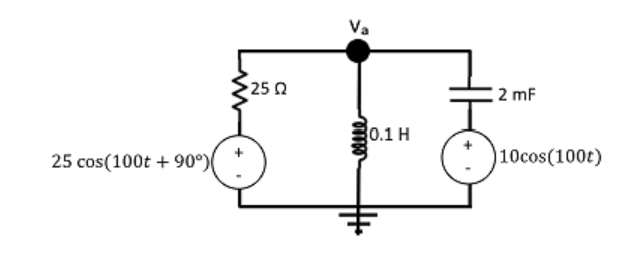 Solved Define \omega in the circuit below.Calculate and | Chegg.com