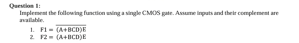 Question 1: Implement the following function using a | Chegg.com