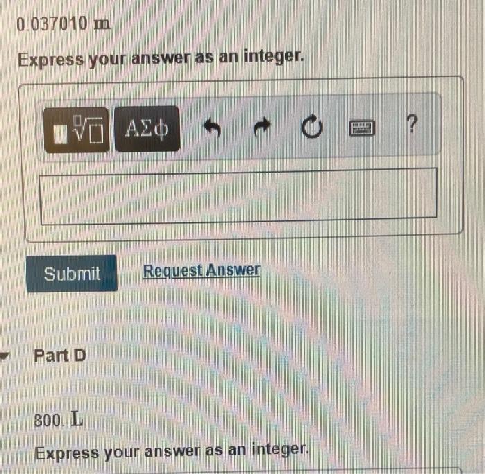 0.037010 m Express your answer as an integer. VE ΑΣφ | Chegg.com