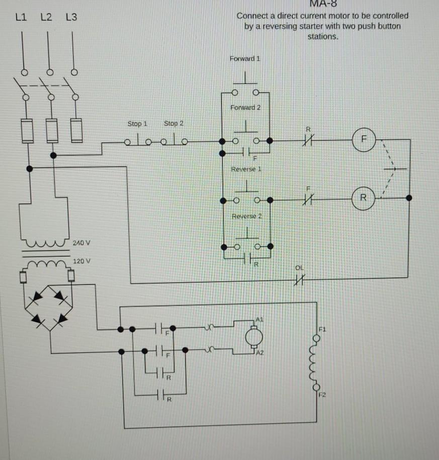 connect a direct current motor to be controlled by a | Chegg.com