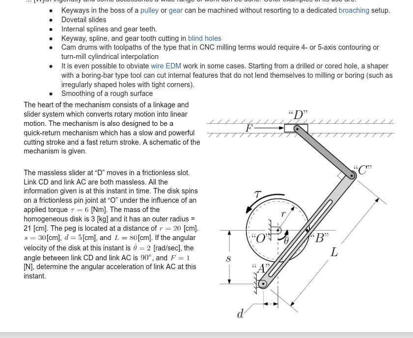 Solved - Keyways in the boss of a pulley or gear can be | Chegg.com