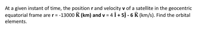 Solved At a given instant of time, the position r and | Chegg.com