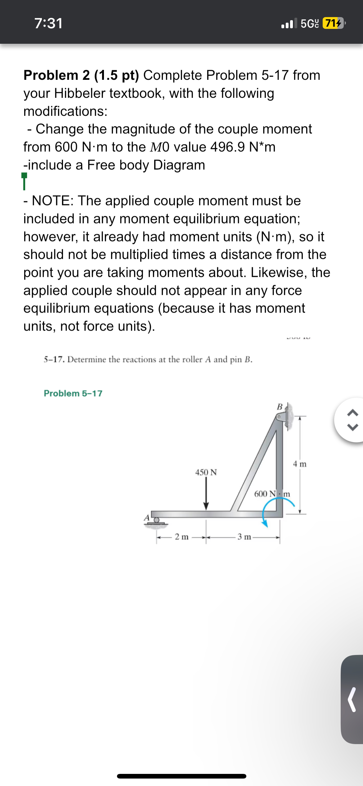 7:315G: 714Problem 2 (1.5 ﻿pt) ﻿Complete Problem 5-17 | Chegg.com