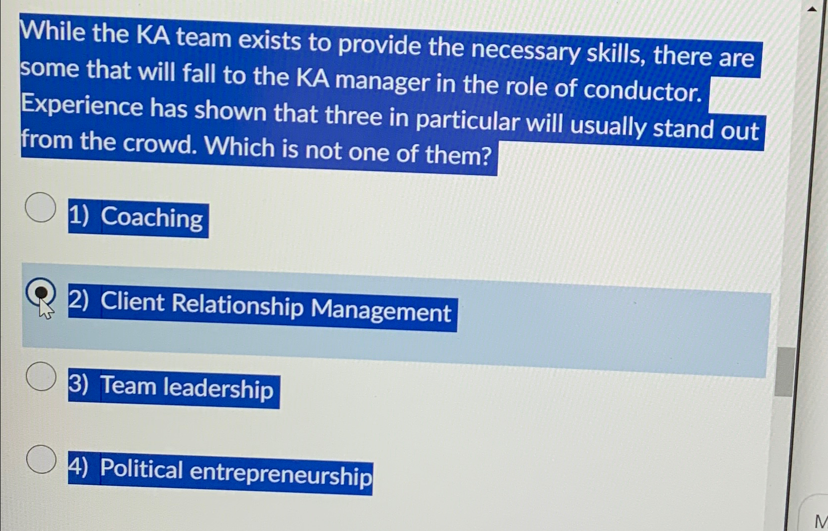 Solved While the KA team exists to provide the necessary | Chegg.com