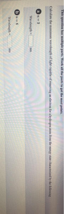 Solved This question bas multiple parts. Work all the parts | Chegg.com Solved This question bas multiple parts. Work all the parts | Chegg.com