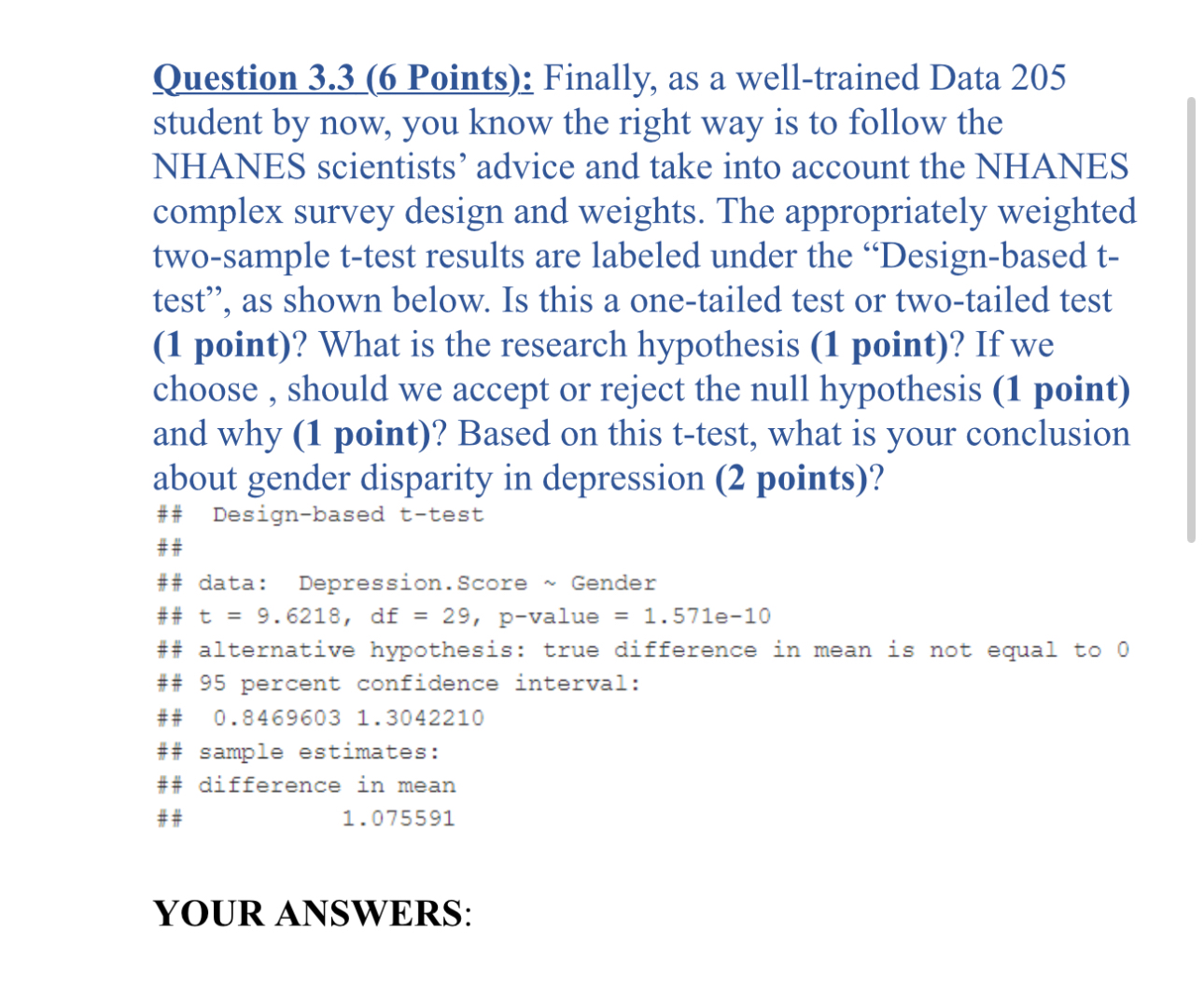Solved Question 3.3 (6 ﻿Points): Finally, as a well-trained | Chegg.com
