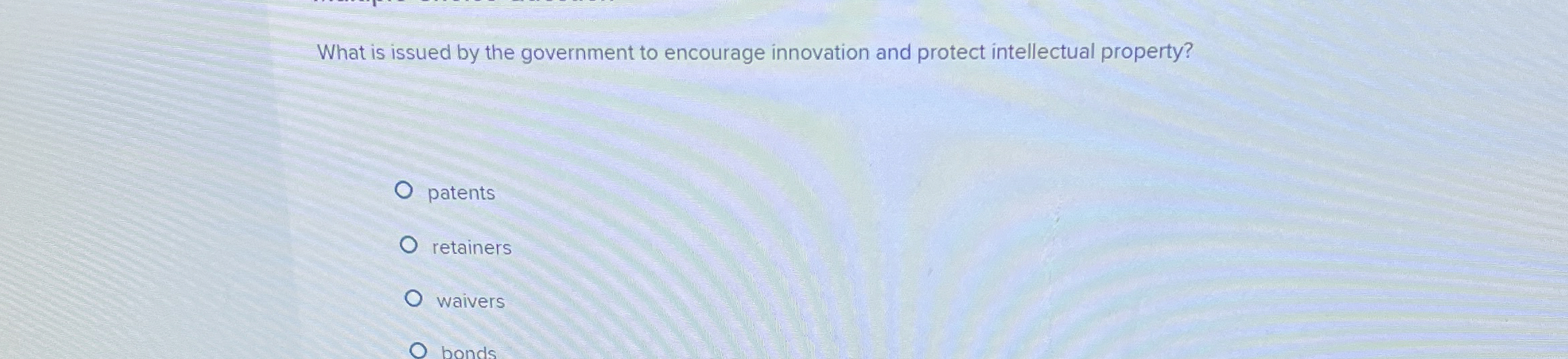Solved What is issued by the government to encourage | Chegg.com