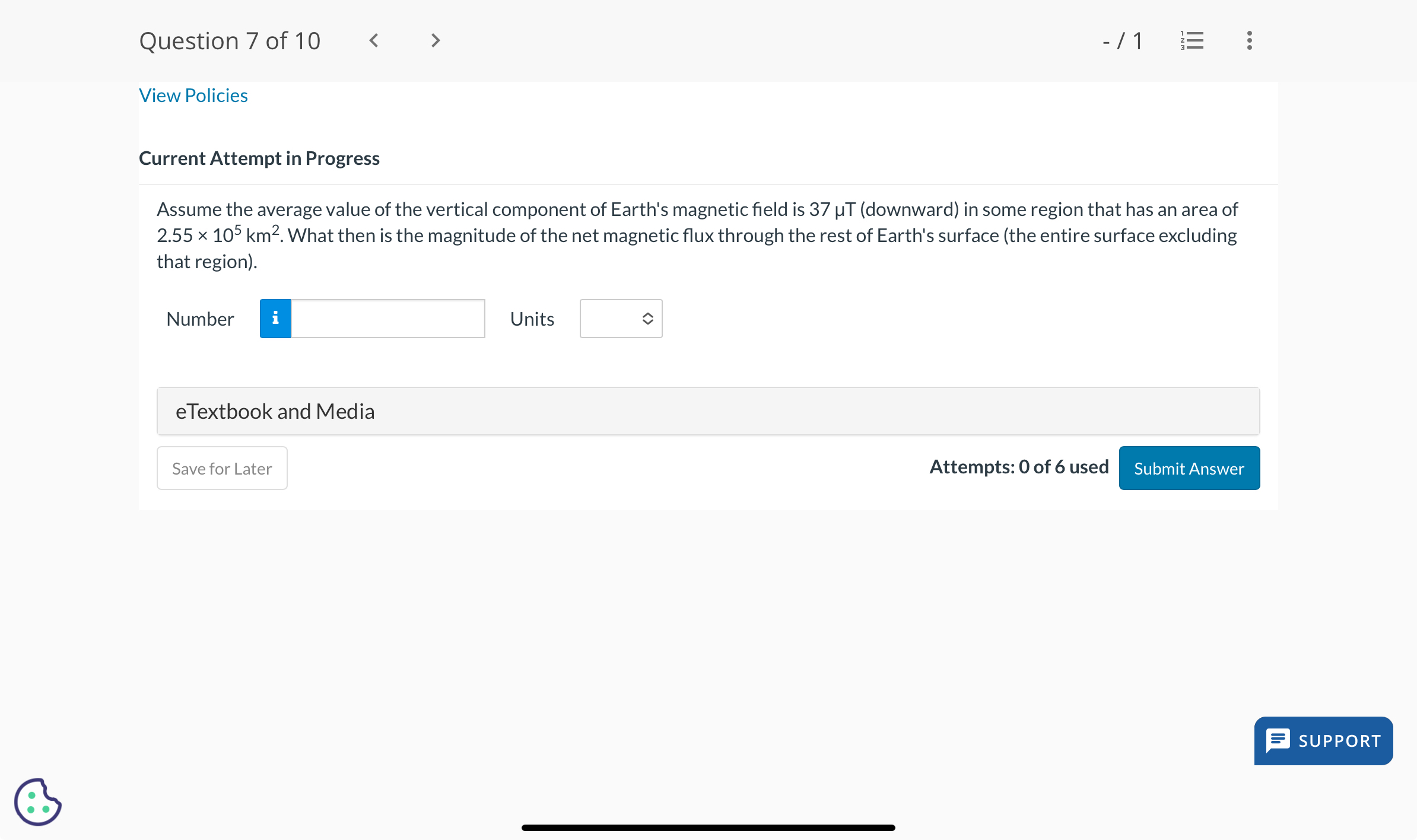 Solved Question 7 ﻿of 10-1View PoliciesCurrent Attempt in | Chegg.com