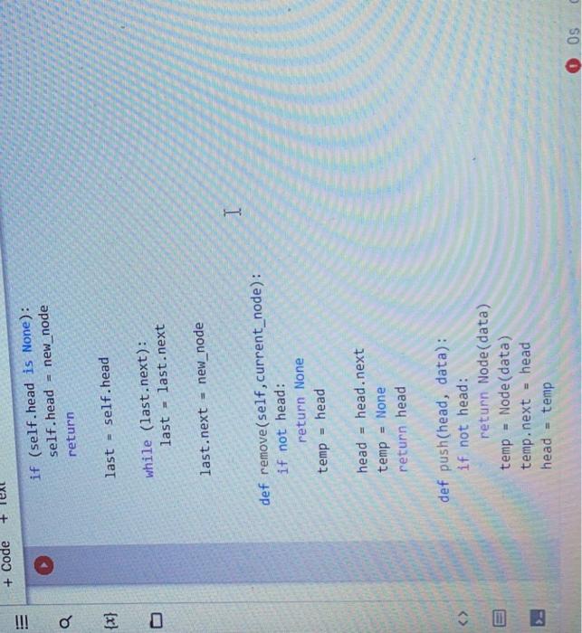 Solved class Node: def _init__ (self, data): self.data = | Chegg.com