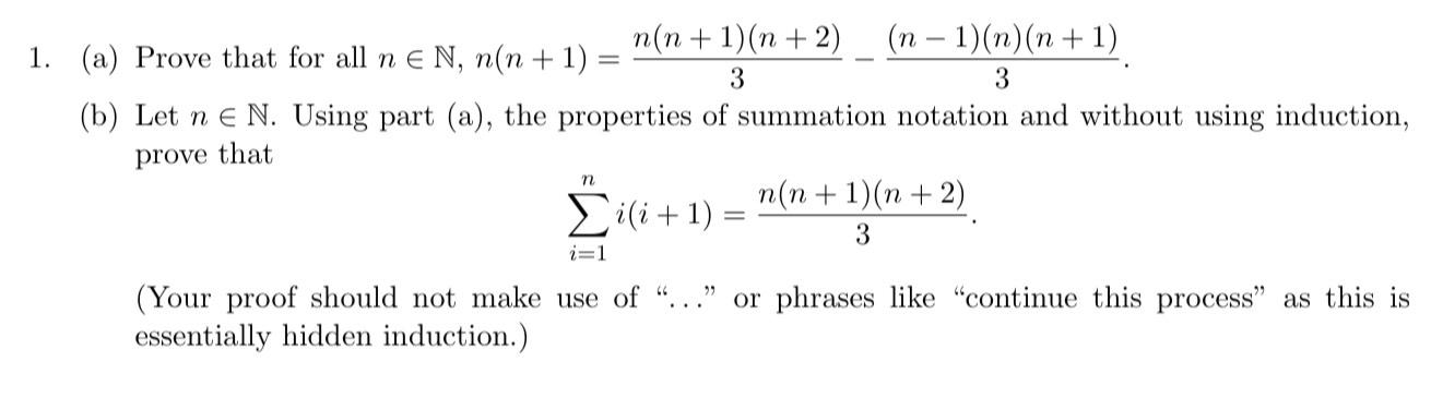 Solved (a) ﻿Prove that for all | Chegg.com