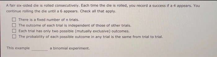 Solved 1. Identifying binomial experiments Aa Aa E For each | Chegg.com