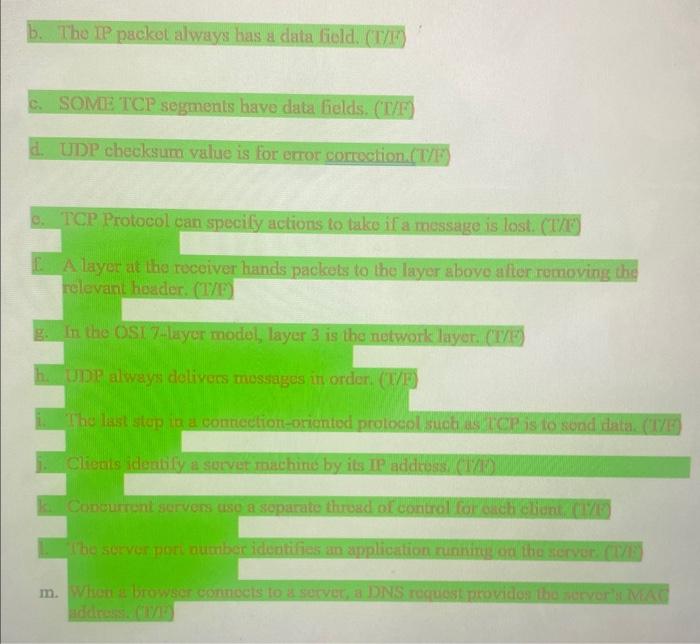 Solved c. TCP Protocol can specily actions to tako if a | Chegg.com Solved c. TCP Protocol can specily actions to tako if a | Chegg.com