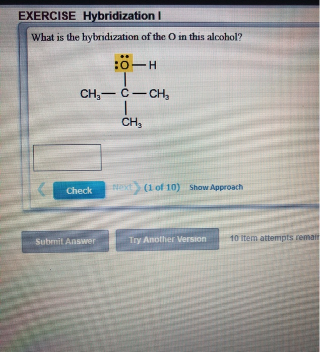 Solved EXERCISE Hybridization | What is the hybridization of | Chegg.com
