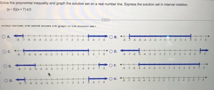 Solved Solve the polynomial inequality and graph the | Chegg.com