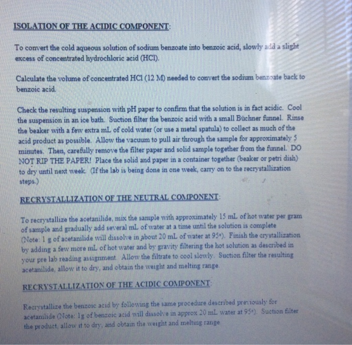 CHEMICALLY ACTIVE EXTRACTION AND CRYSTALLIZATION This | Chegg.com