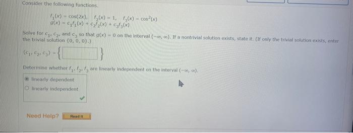 Solved Consider the following functions | Chegg.com