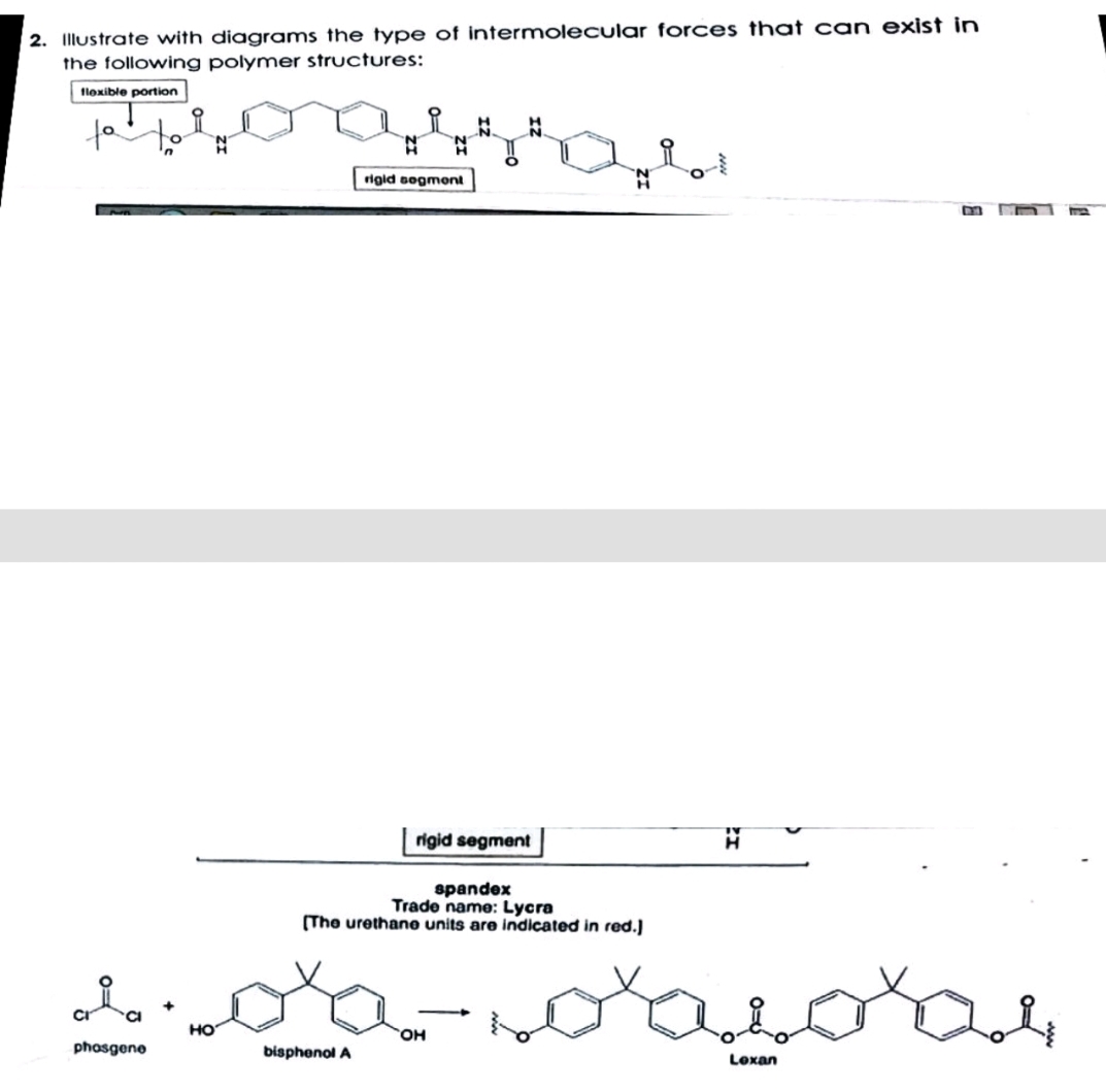 Solved Illustrate with diagrams the type of intermolecular | Chegg.com