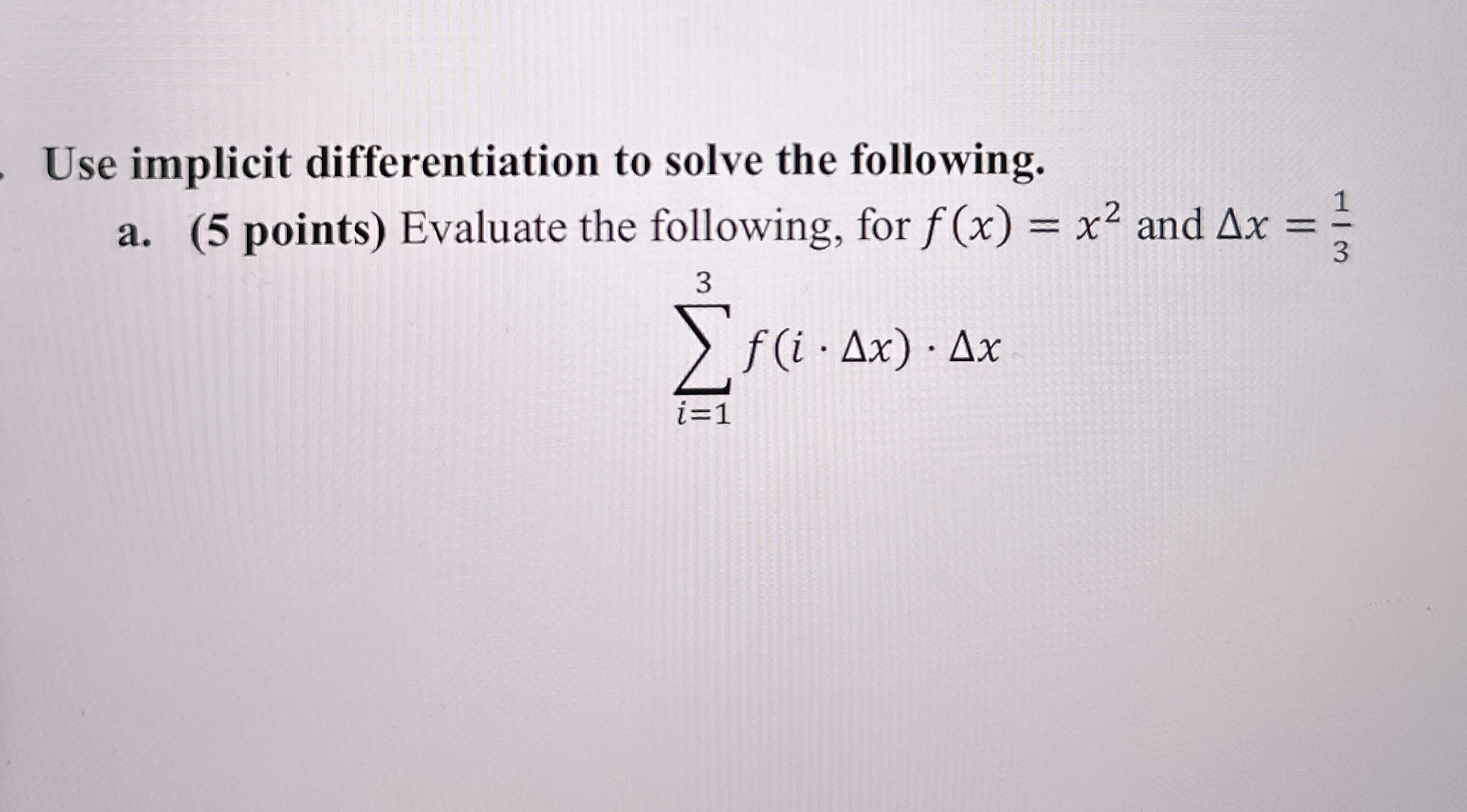 Solved Use implicit differentiation to solve the | Chegg.com
