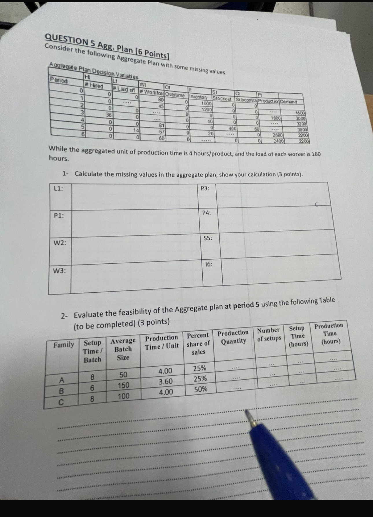 Solved QUESTION 5 ﻿Agg. Plan [6 ﻿Points]Consider the | Chegg.com