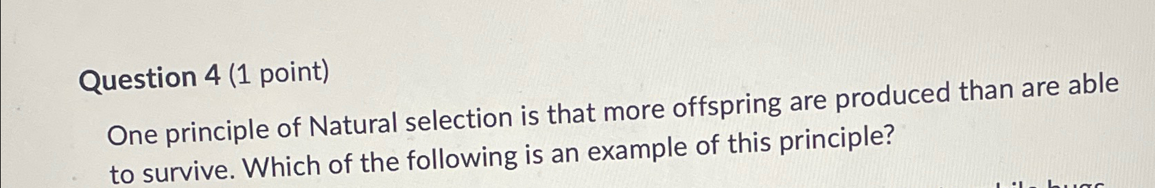 Solved Question 4 (1 ﻿point)One principle of Natural | Chegg.com